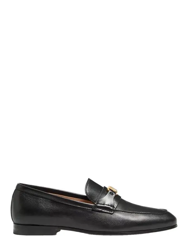 Valentino Garavani Vlogo Signature Nappa Leather Loafers - Black