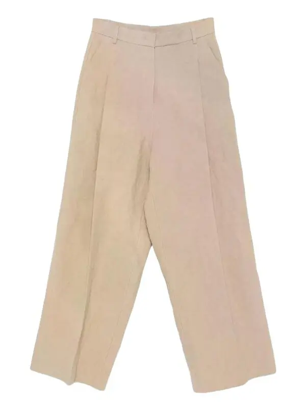 N°21 Pleated Wide-leg Trousers - Neutrals