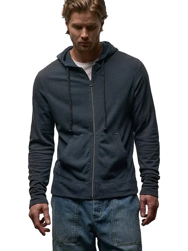 JAMES PERSE Vintage French Zip Up Hoodie - Deep