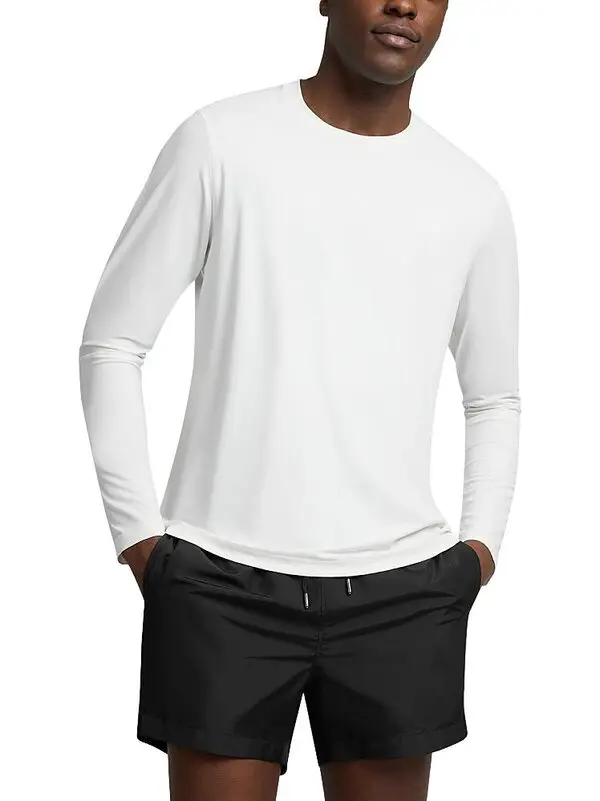 Onia Stretch Nylon Long Sleeve Rash Guard - White