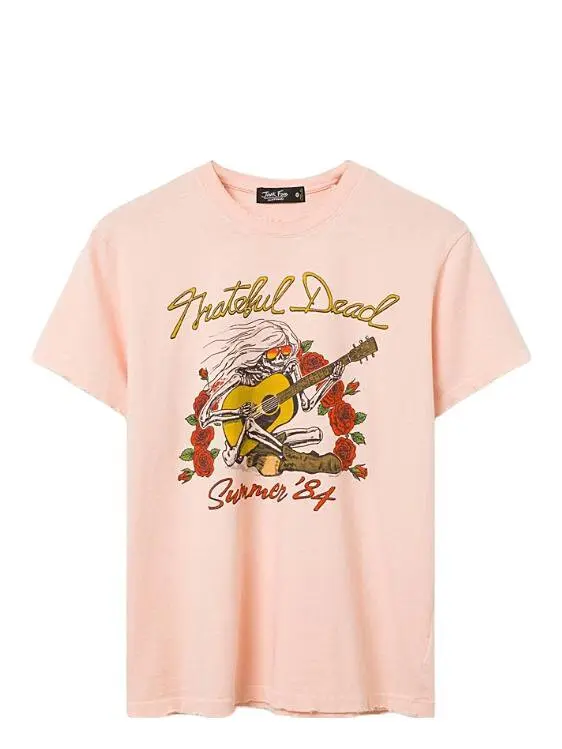 Junk Food Clothing Grateful Dead Summer '84 Vintage T-shirt - Coral Cloud