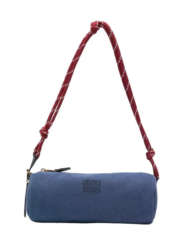 Miu Miu Gabardine Shoulder Bag - Blue