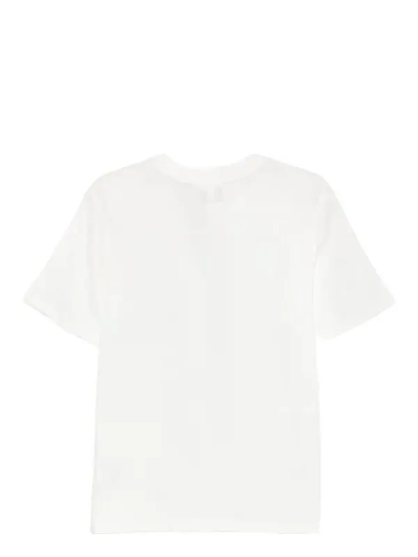 EVISU Logo-embroidered Seagull T-shirt - White