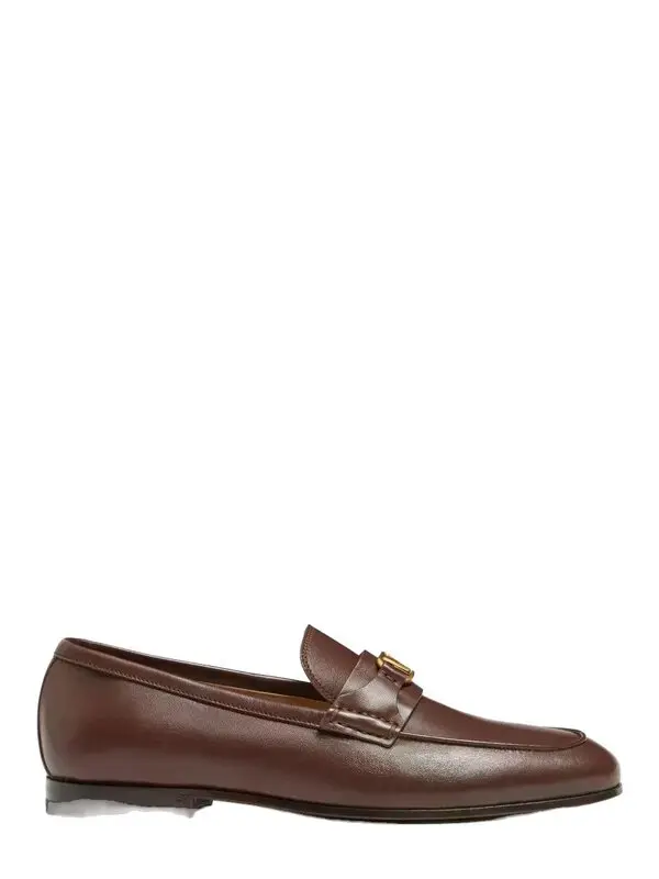 Valentino Garavani Vlogo Signature Loafers - Brown
