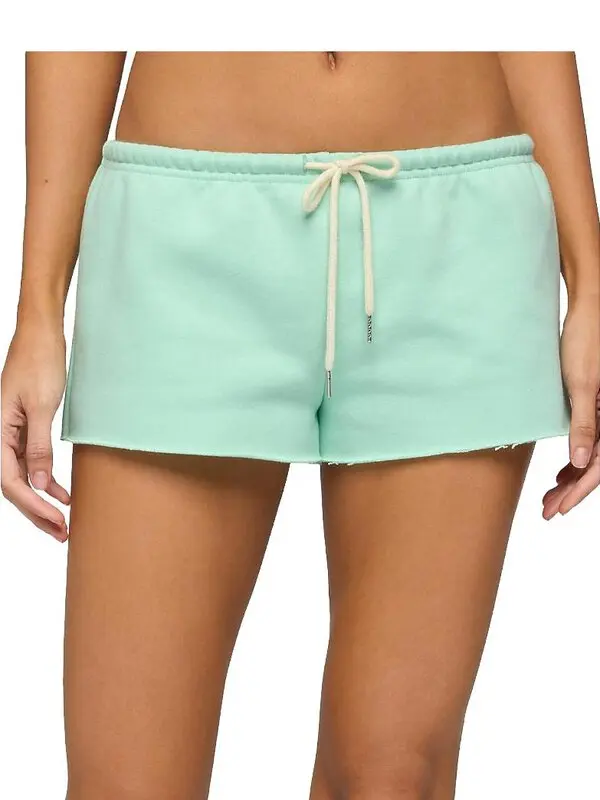 EDIKTED Lynette Camouflage Shorts - Aqua