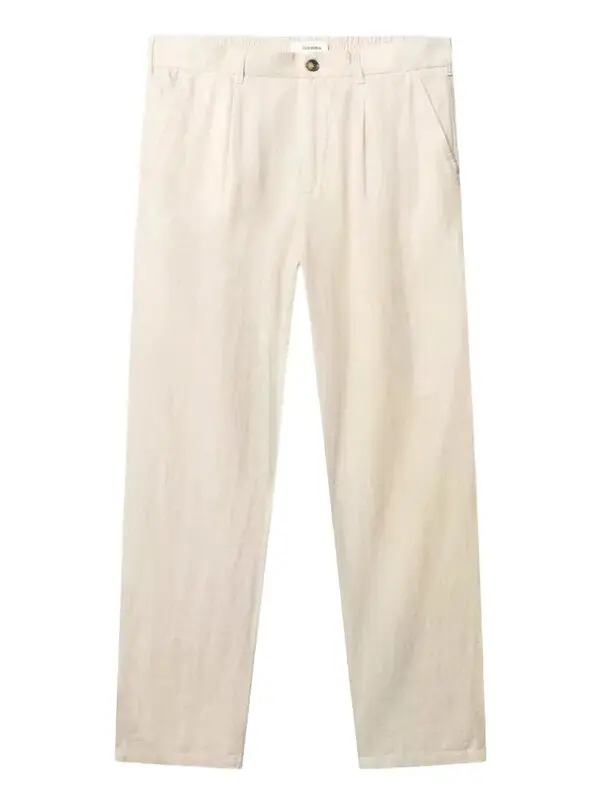 GABBA Gab Napoli 19 Pleated Trousers - Neutrals
