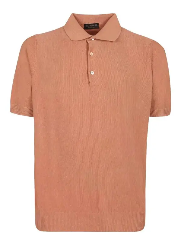 DELL'OGLIO Short-sleeve Polo Shirt - Orange