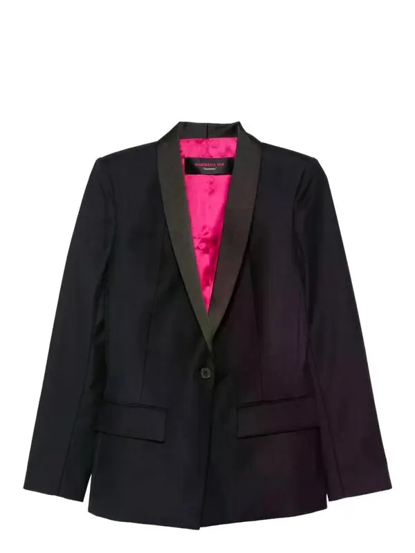 Barbara Bui Satin-lapel Blazer - Blue