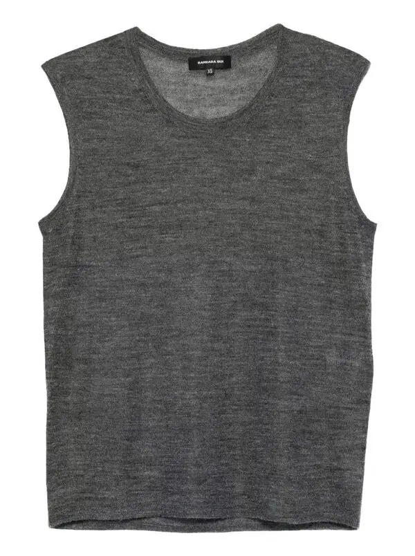 Barbara Bui Sleeveless Crew Neck Vest - Grey