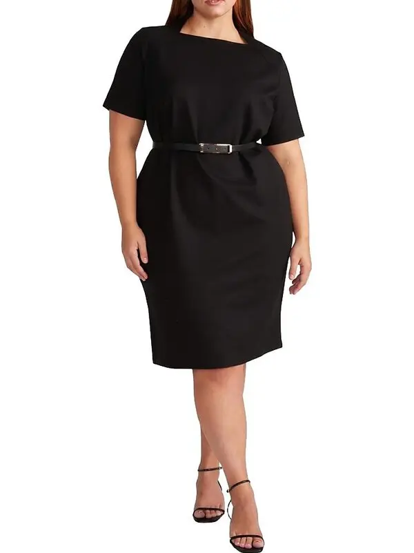 Universal Standard Envelope Neck Ponte Dress - Black