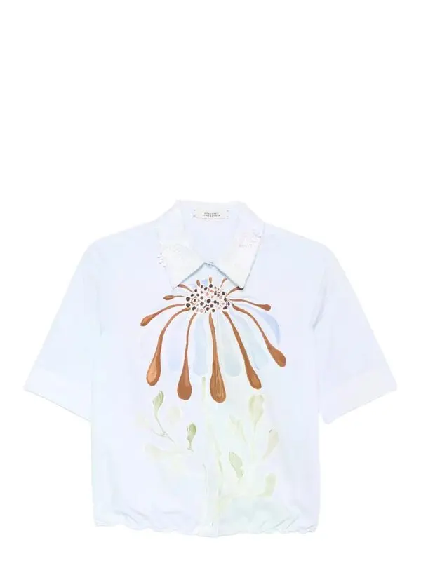 Dorothee Schumacher Embroidered Collar Shirt - Blue
