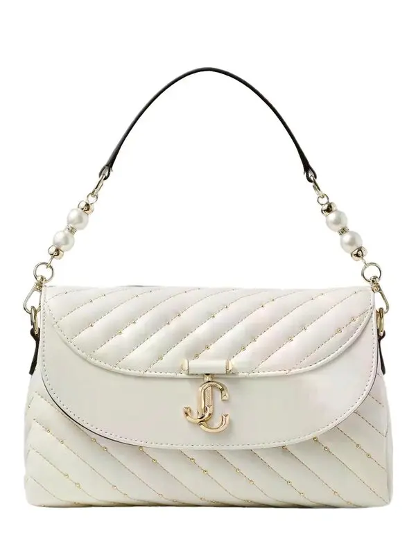 JIMMY CHOO Curve Top Handle Shoulder Bag - Neutrals