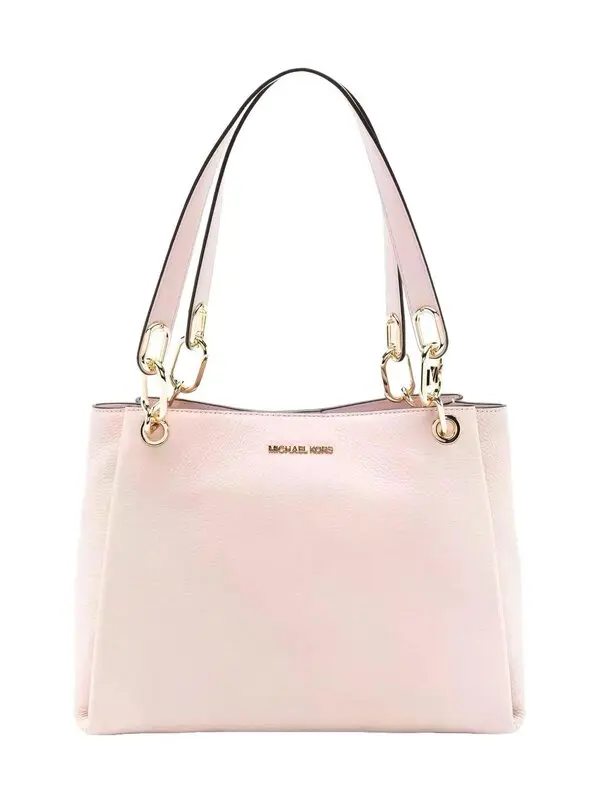Michael Kors Trisha Leather Shoulder Bag - Neutrals