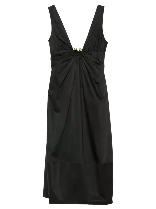 Cult Gaia Ebisu Ring Detail Midi Dress - Black