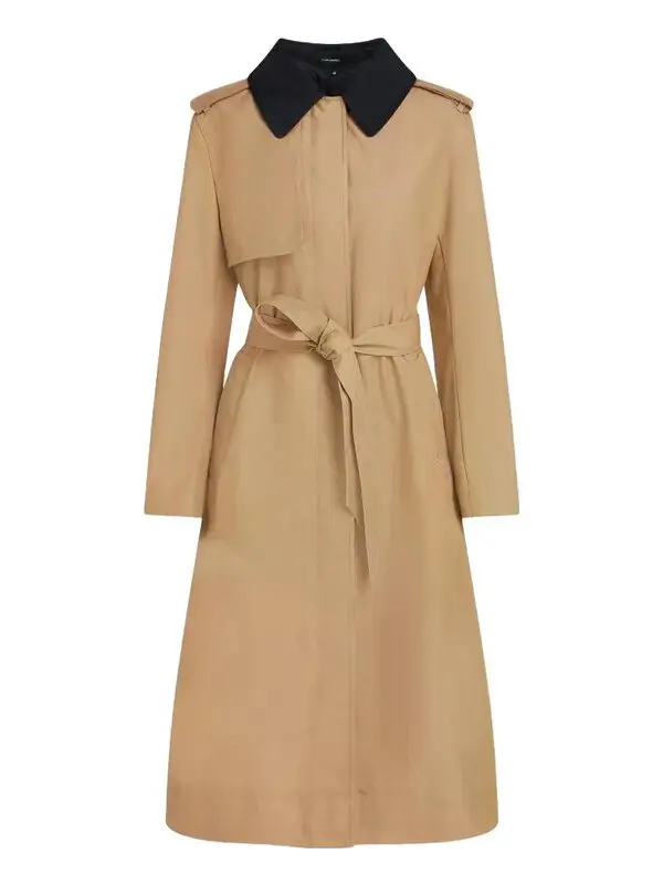 Karl Lagerfeld Belted Trench Coat - Neutrals