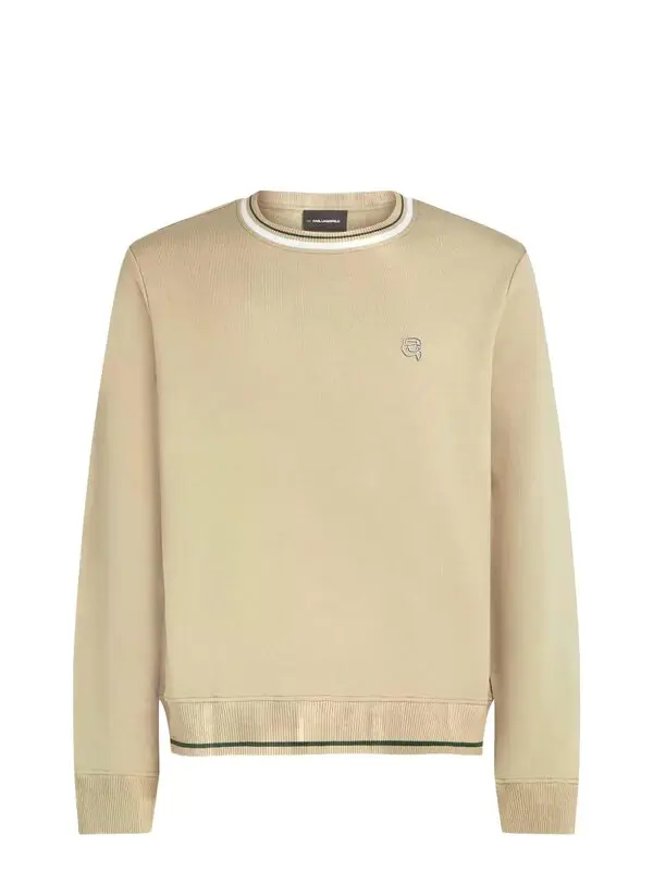 Karl Lagerfeld Logo-embroidered Sweatshirt - Neutrals