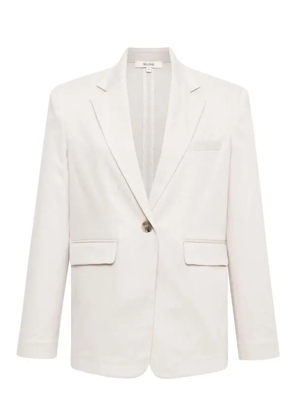 SÉLONE Noema Oversized Blazer - Grey