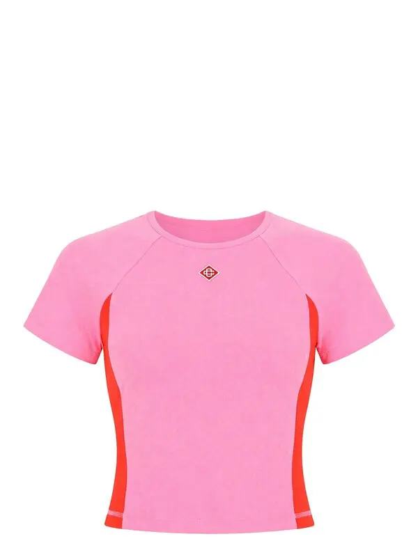 Casablanca Top Con Monogram - Pink