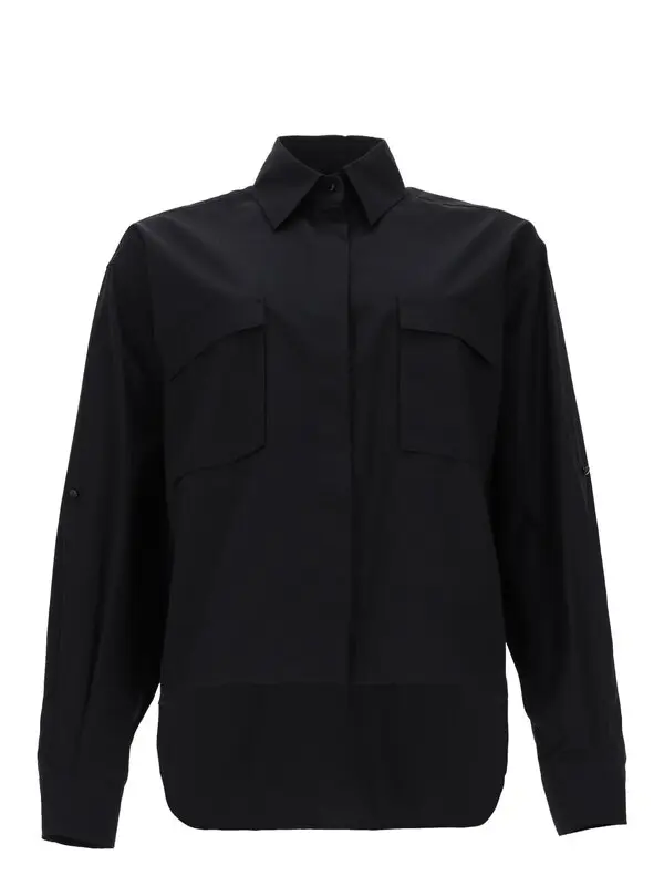 Max Mara Cotton Poplin Shirt - Black
