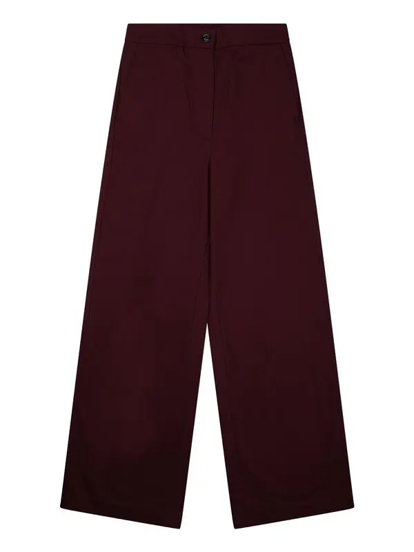 DEPARTMENT 5 Palazzo Charm Trousers - Bordeaux