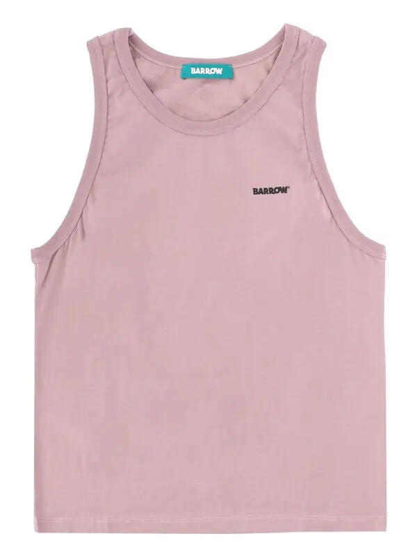 BARROW Tank Top With Logo - Pink