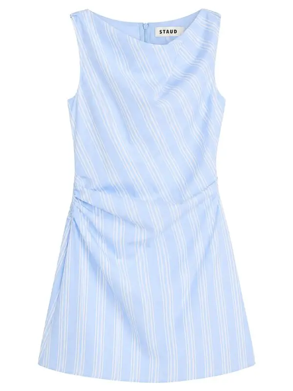 Staud Callie Mini Dress - Sky Blue
