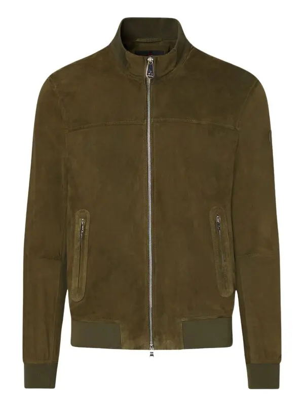 Peuterey Suede Bomber Jacket - Green
