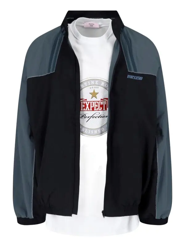 Martine Rose Embroidered Zip-up Jacket - Black