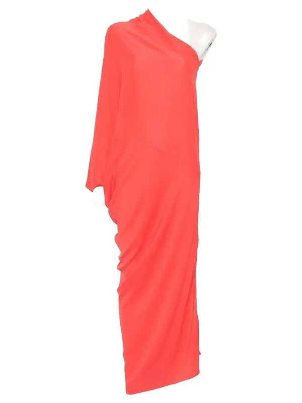 CORTANA Delore Silk Long Dress - Red