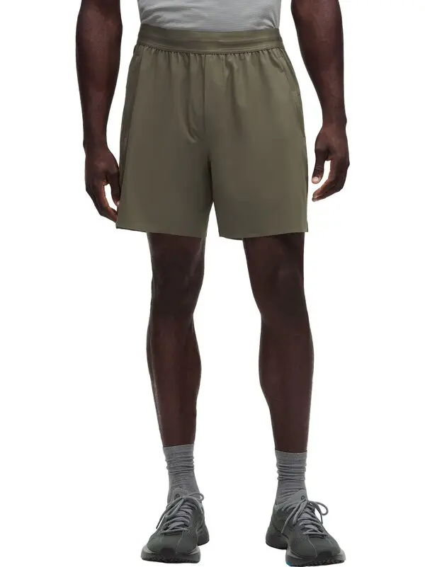 Lululemon Weightlifting Linerless Short 7 - Army Green