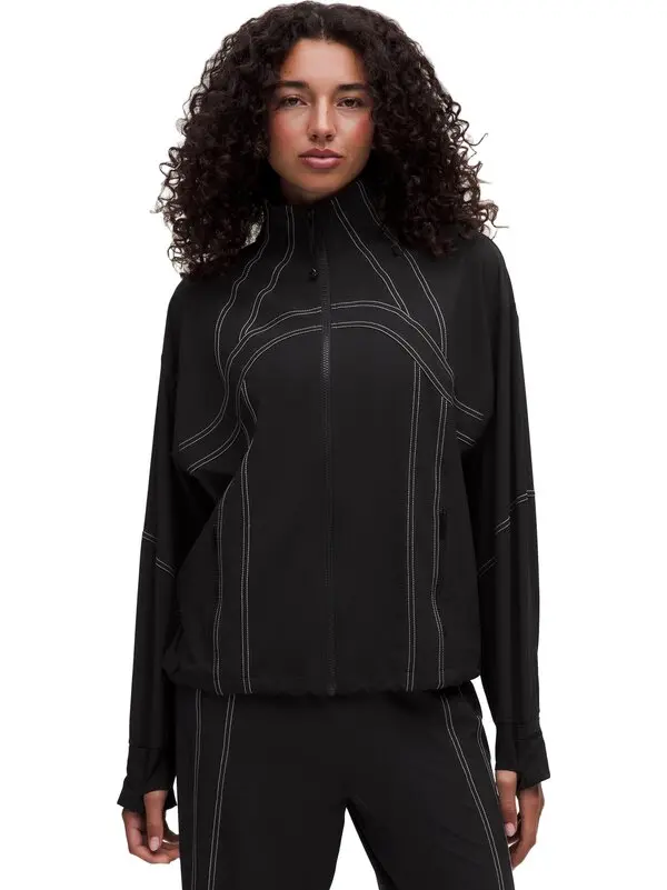 Lululemon Define Oversized Jacket - Black/light Ivory