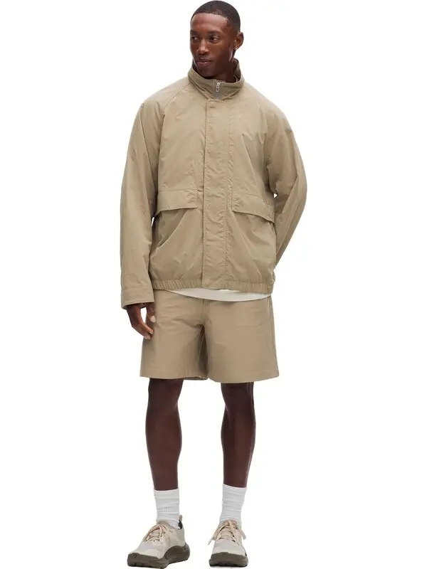 Lululemon Easy Five Relaxed-fit Cotton-blend Shorts - Oakwood Tan