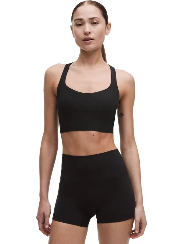 Lululemon Flexyflex Strappy Longline Yoga Bra - Black
