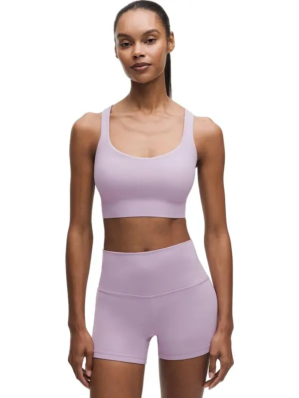 Lululemon Flexyflex Strappy Longline Yoga Bra - Lilac Play