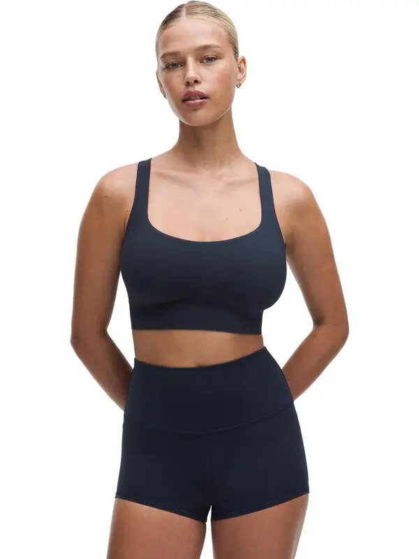 Lululemon Flexyflex Strappy Longline Yoga Bra - True Navy