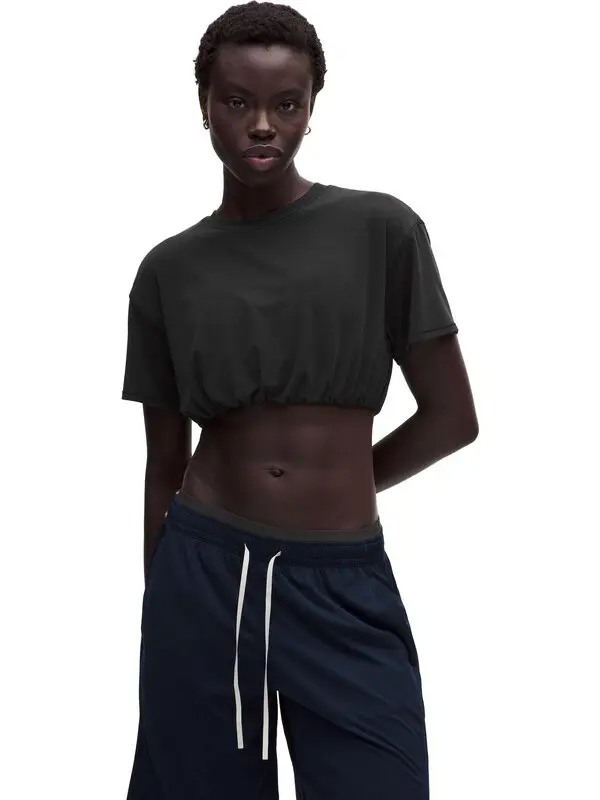 Lululemon Jersey Training Super-cropped T-shirt - Black