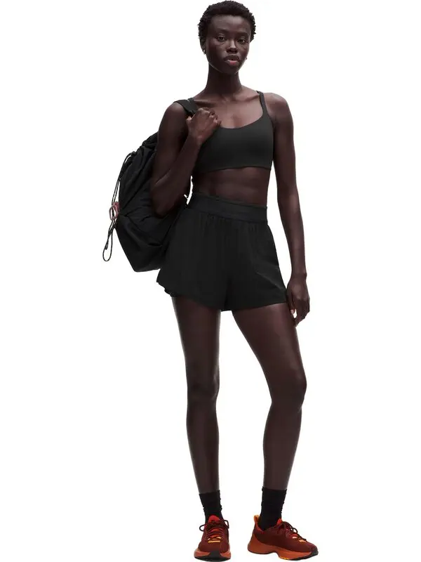 Lululemon License To Train Super-high-rise Lined Short 3.5 - Black