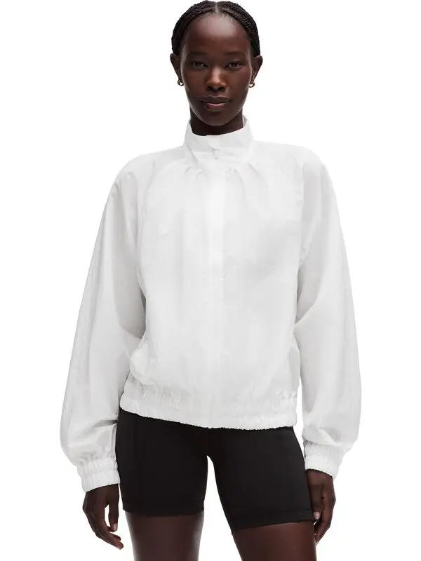 Lululemon Lightweight Pleated Track Jacket - White