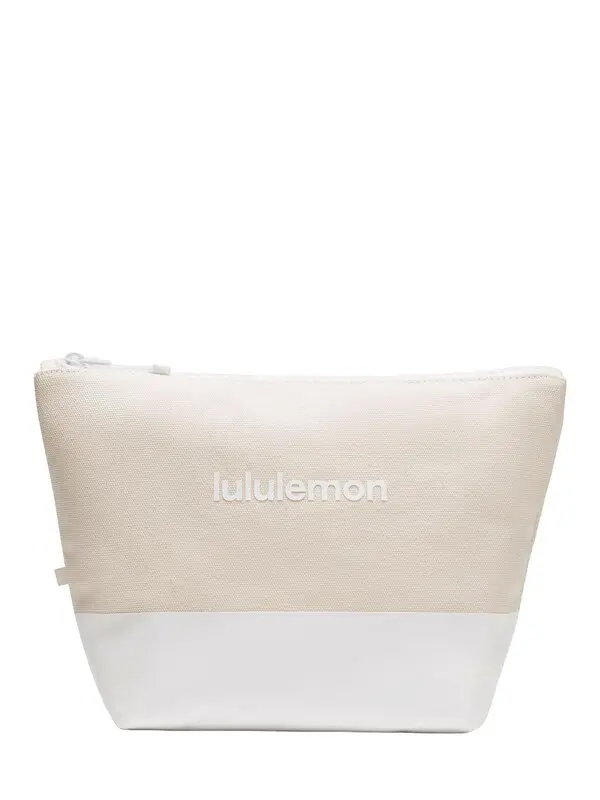 Lululemon Canvas Pouch - Natural/white