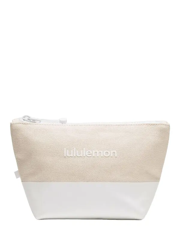 Lululemon Mini Canvas Pouch - Natural/white