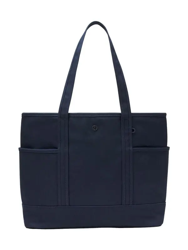 Lululemon Daily Multi-pocket Zip-top Tote Bag 18l - True Navy
