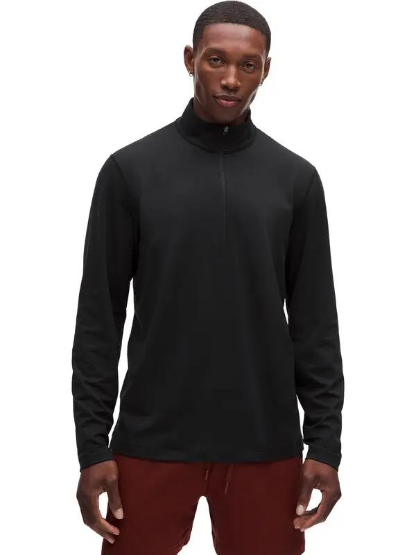 Lululemon Mesh Soft Jersey Half Zip - Black
