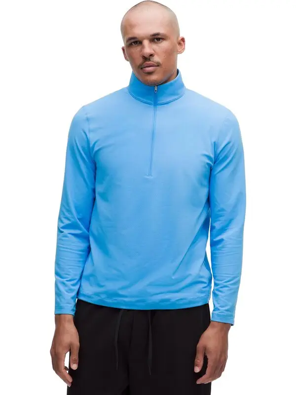 Lululemon Mesh Soft Jersey Half Zip - Ocean Wave