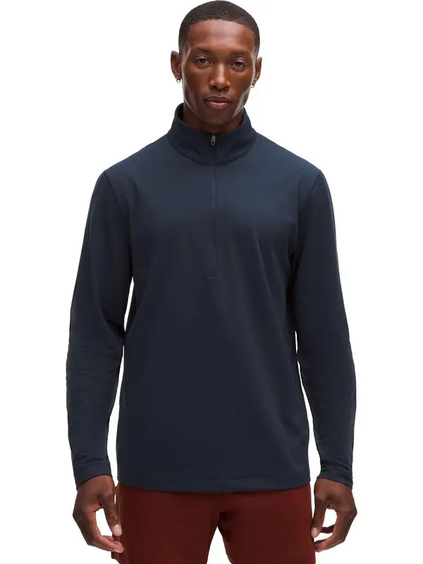 Lululemon Mesh Soft Jersey Half Zip - True Navy