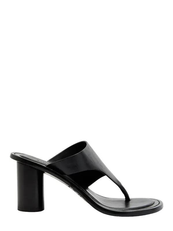 A.emery Hardie 70 Thong Mules - Black
