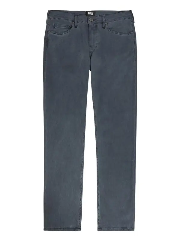 Paige Federal Slim Straight-leg Jeans In Vintage Tidal Wave - Dark Blue