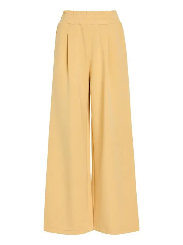 Varley The Extra Wide Leg 29.5 Jersey Sweatpants - Yellow