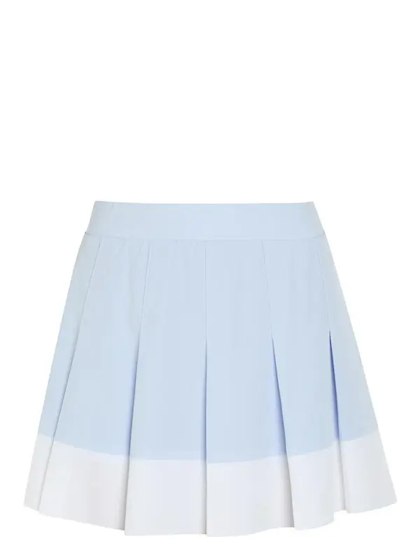 Varley Color-blocked Stretch-woven Skort - Light Blue