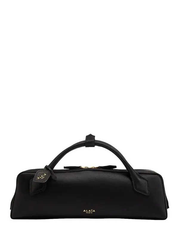 Alaïa Le Teckel Satin Clutch - Black