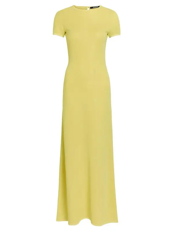 Jacquemus Le Robe Maille Woven Maxi Dress - Yellow